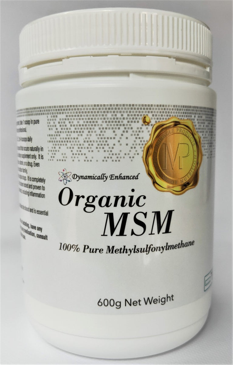 MSM Methyl Sulfonyl Methane (Click image to select size: 150g,600g or 900g) - Miracle Products