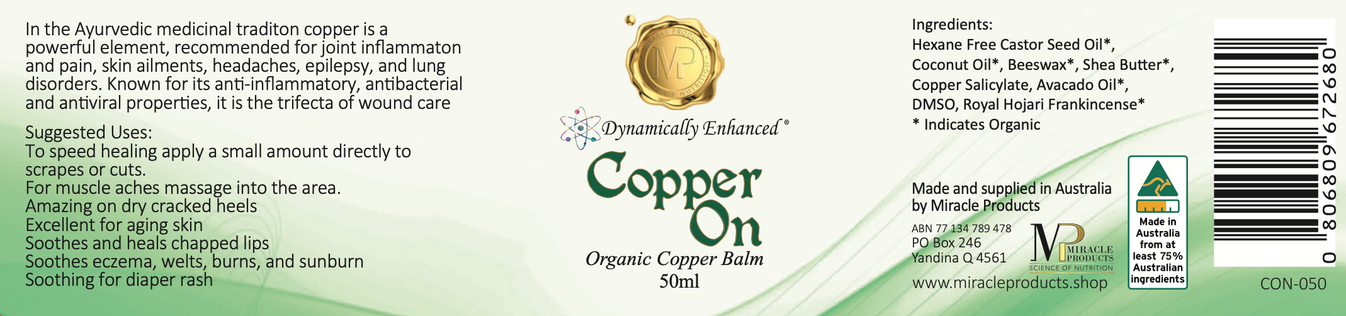 CopperOn Vitality & Energy Conduction Solution – Miracle Products