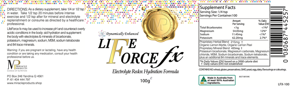 LifeForceFX Instant Alkalising, Hydrating & Energising Electrolyte ...