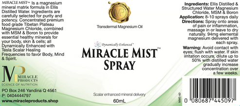 Miracle Mist Unlock The Secret To Pain-Free Living – Miracle Products